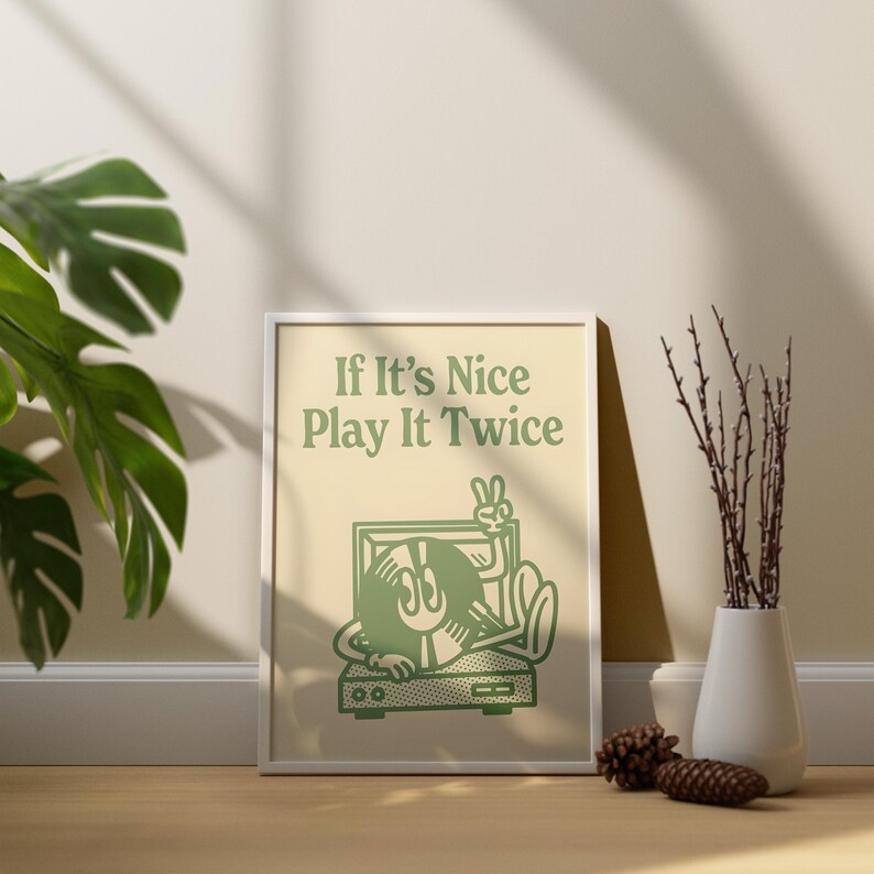 If It's Nice Play It Twice Premium Print Poster Vintage Poster Retro ...