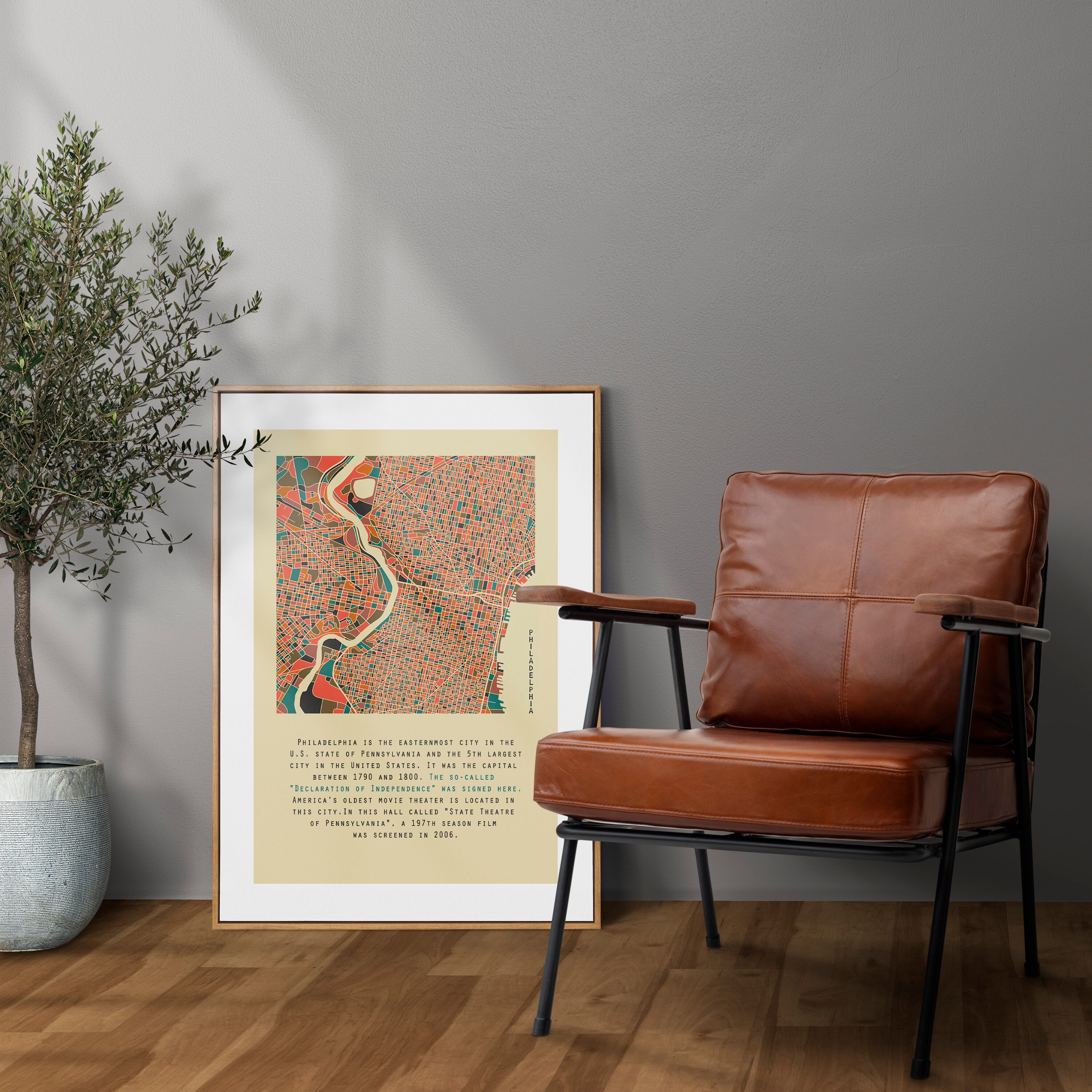 Philadelphia Map Poster | City Map Poster | Custom Map Poster | Map Art ...