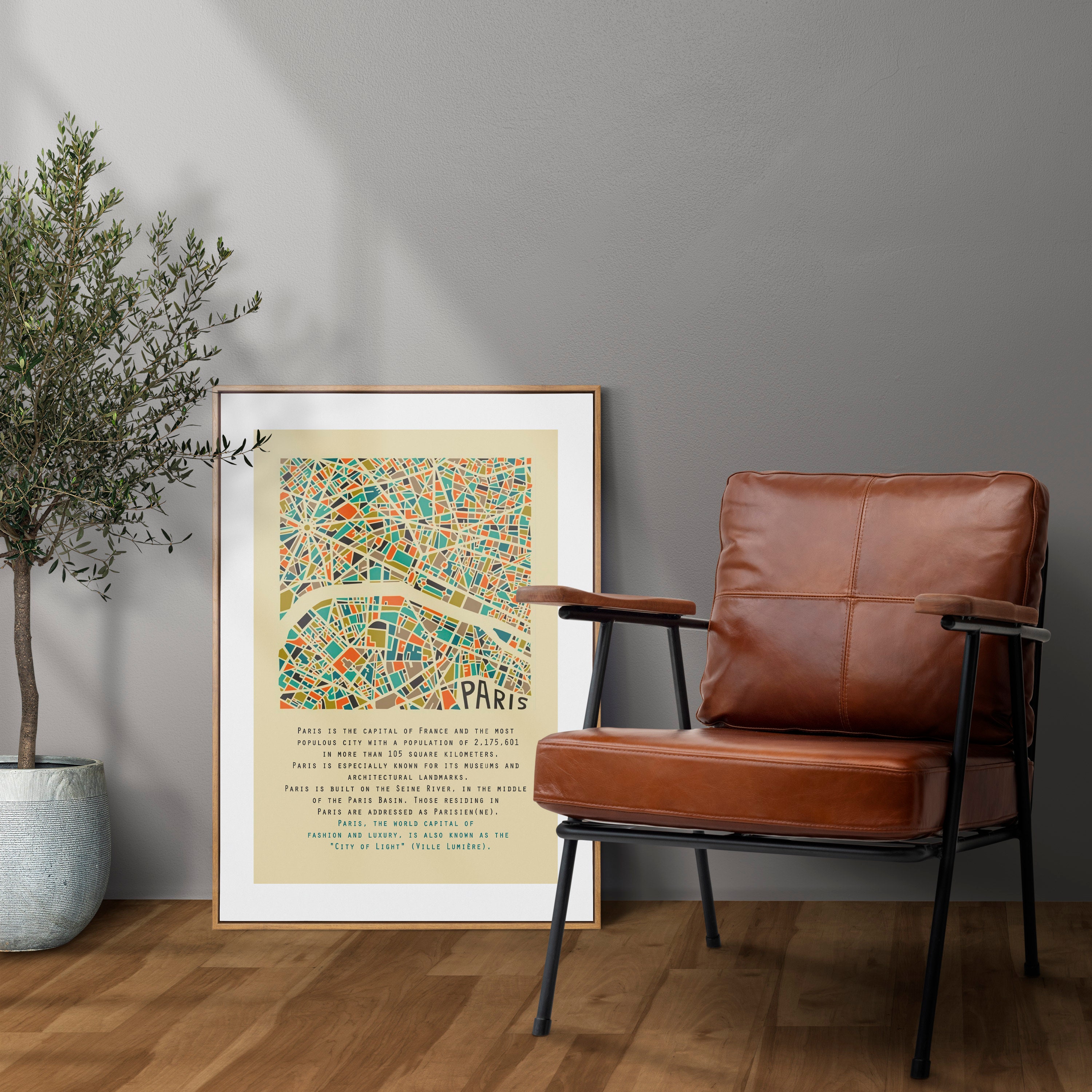 Paris Map Poster | City Map Poster | Custom Map Poster | Map Art | Map ...