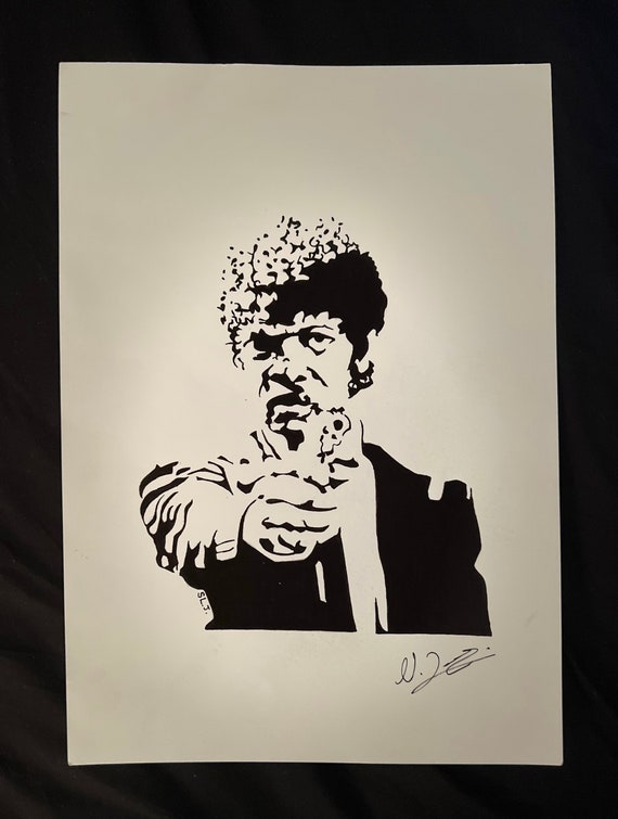 Samuel L Jackson Stencil