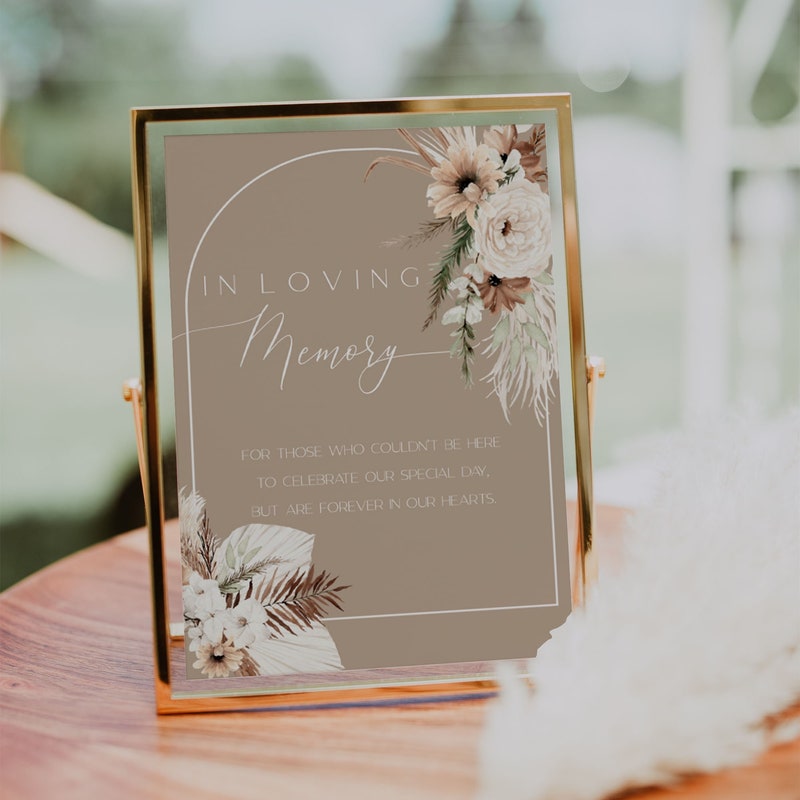 In Memoriam Sign - Etsy