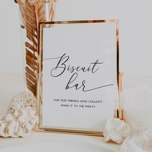 Biscuit Bar Sign Printable DIY Wedding Bar Sign Dogs - Etsy