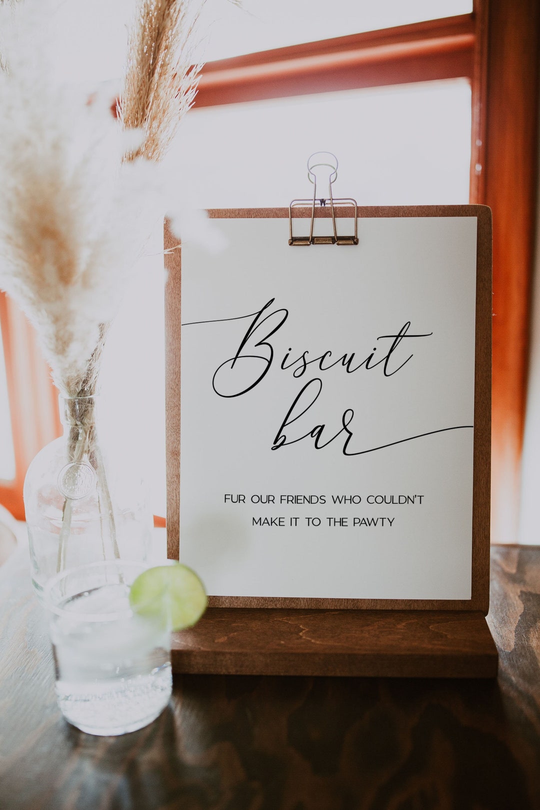 Biscuit Bar Sign Printable DIY Wedding Bar Sign Dogs - Etsy