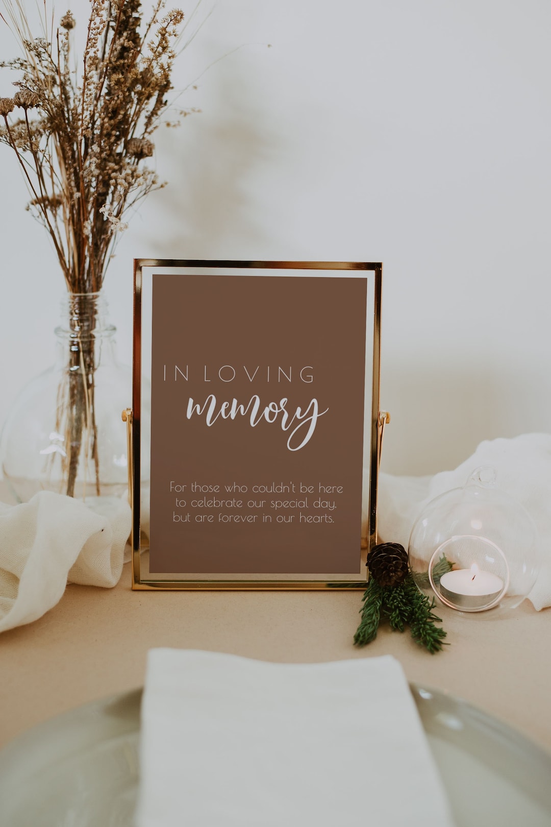 In Loving Memory Sign Wedding Printable DIY Wedding in Memoriam Sign ...