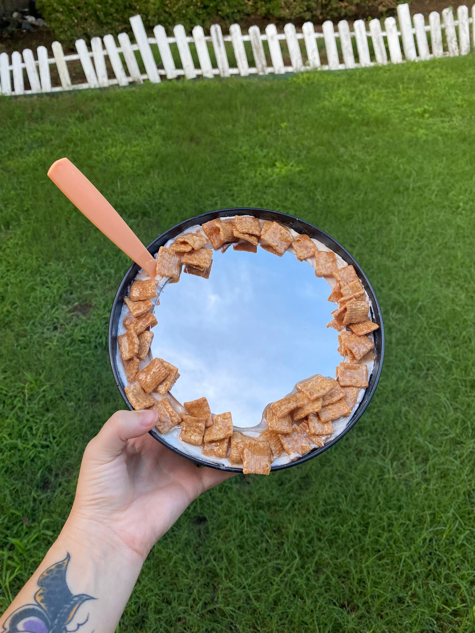 Cereal Bowl Mirror Art Wall Decor Kitchen Hanging Mac - Etsy Cereal Bowl Mirror Art Wall Decor Kitchen Hanging Mac - Etsy