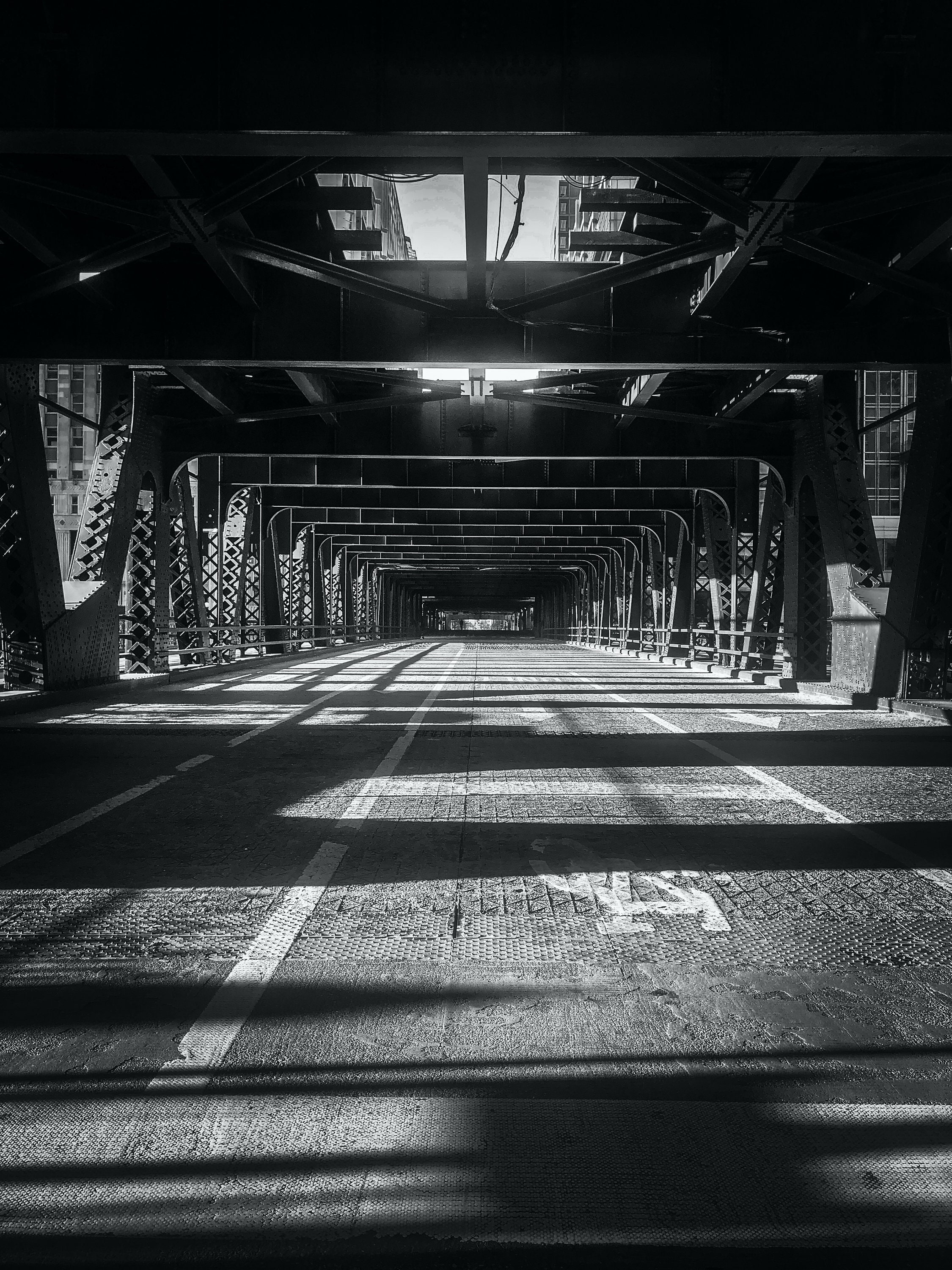 Chicago El Tracks Photo Print Black and White Photography Chicago Wall ...