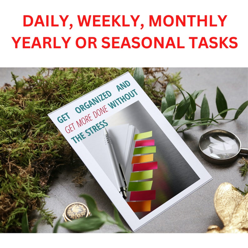 Minimalist Cleaning Checklist Printable , Daily Weekly Monthly and ...