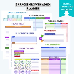 ADHD Daily Planner made by an Adhder MUM Printable and Digital Download ...