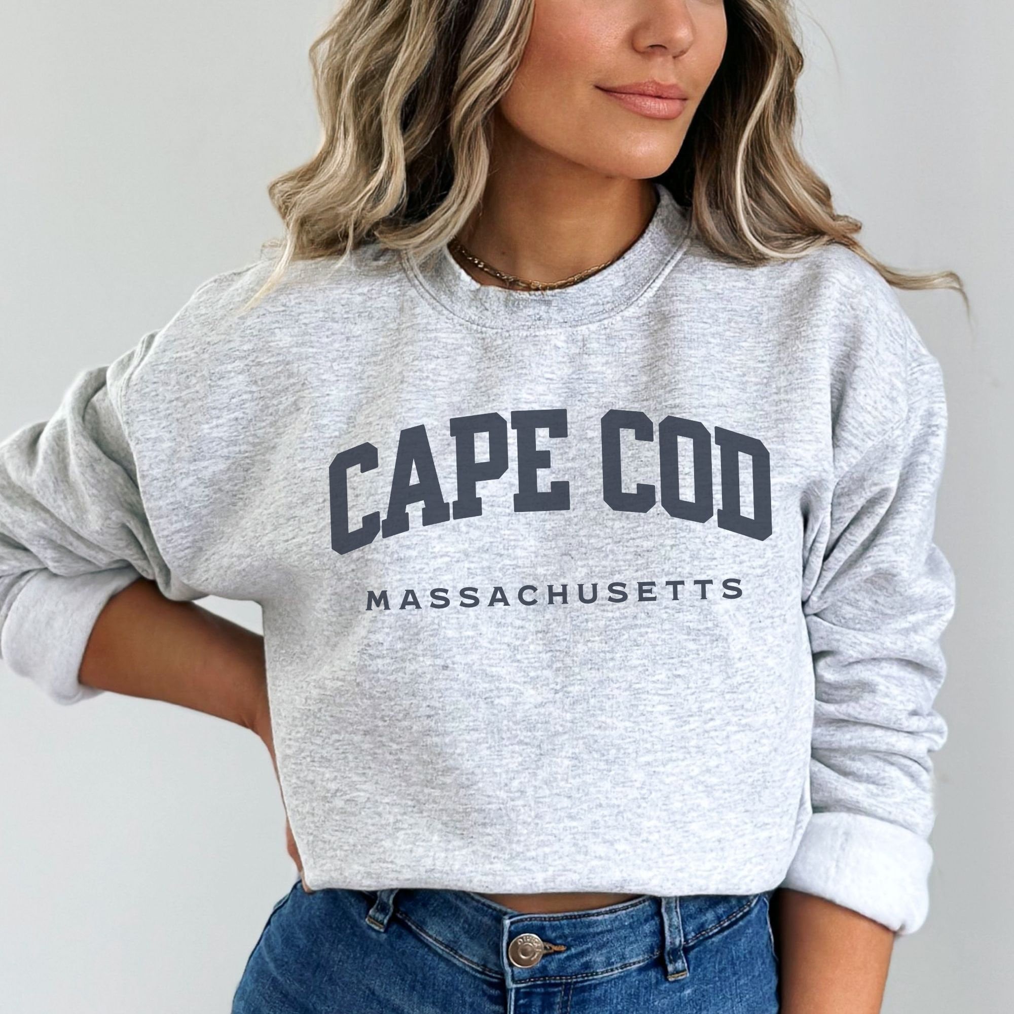 Cape Cod Massachusetts Preppy Sweatshirt, Cape Cod Sweatshirt Gift ...