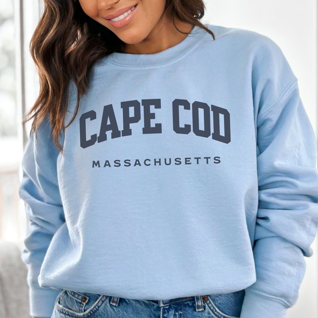 Cape Cod Massachusetts Preppy Sweatshirt, Cape Cod Sweatshirt Gift ...