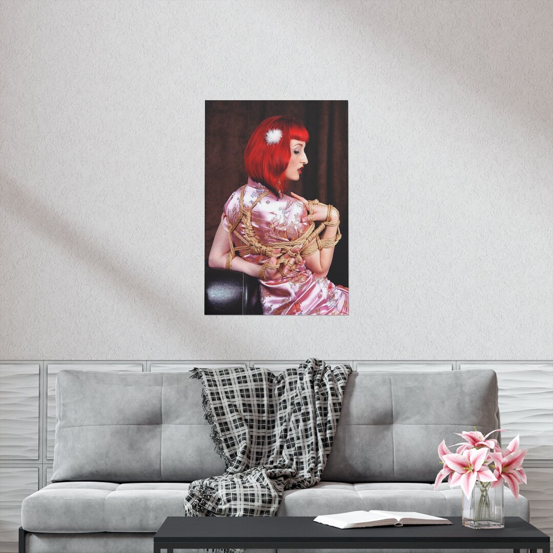 French Girl Shibari Premium 20" by 30" Matte Poster, Kinky BDSM Poster ...