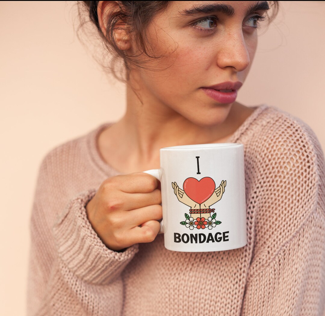 I Heart Bondage Mug Shibari Rope I Love Bondage Mug Bdsm Etsy
