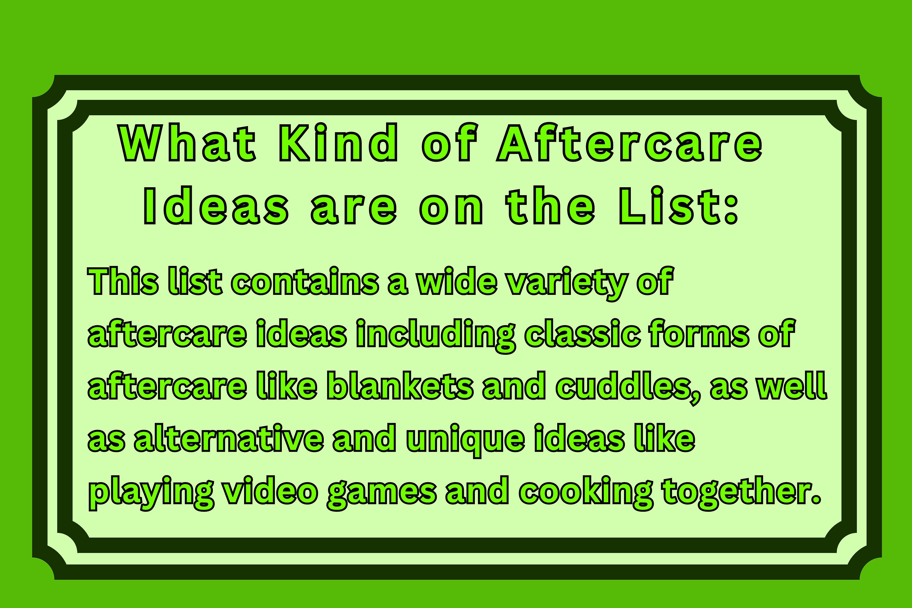 BDSM Aftercare Checklist, 50 Aftercare Ideas, Digital Download ...