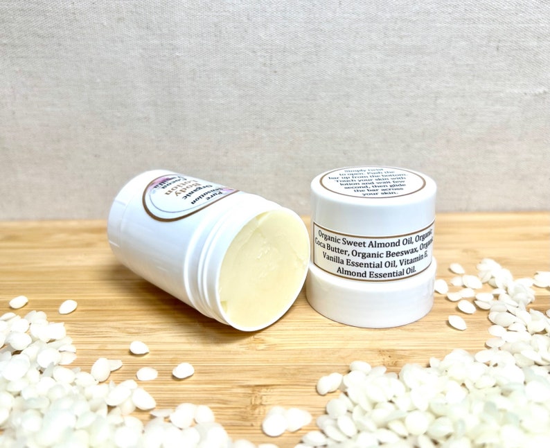 Organic Beeswax Lotion Stick, Natural Body Butter Bar - Etsy
