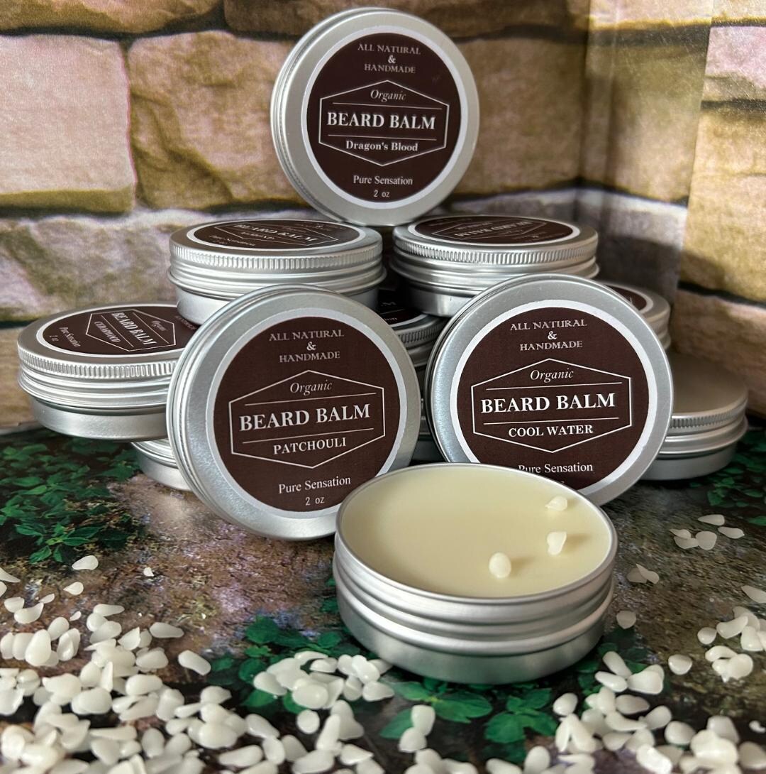 Organic Beard Balm: Natural Handmade Skin & Beard Care - Etsy