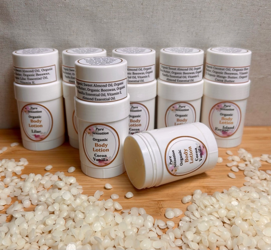 Organic Solid Lotion Stick, Body Butter Bar, Body Moisturizer, Natural ...