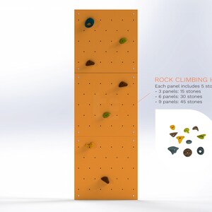 Yellow Climbing Wall for Kids - LEZUN [L], Wooden Wall Art for Kids ...