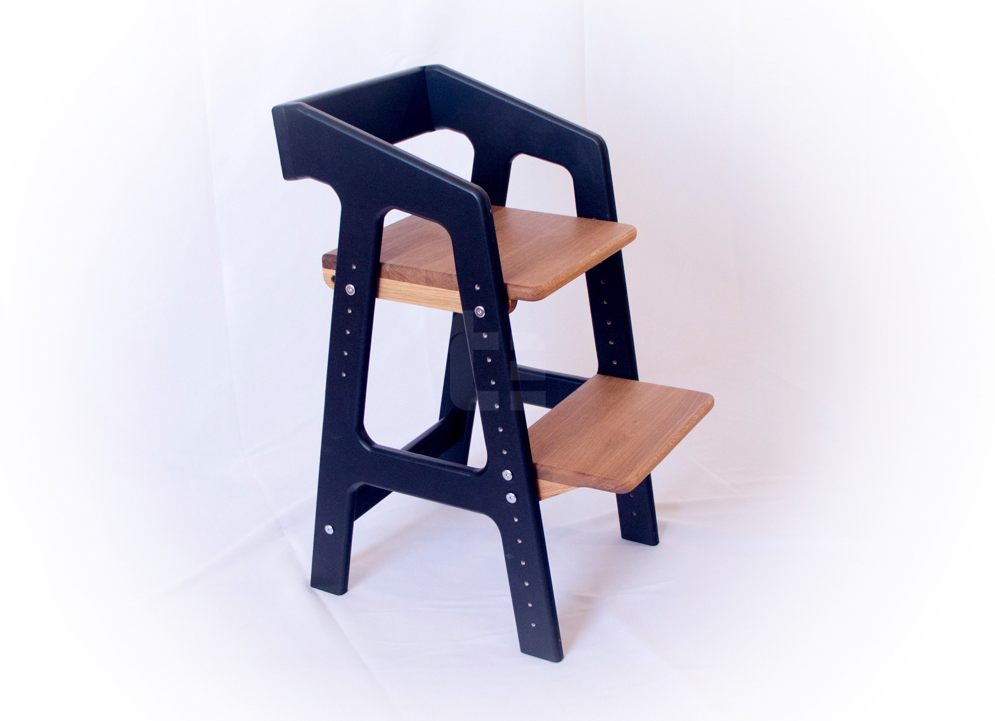 Growing Chair OAK and MDF, Montessori Chair Montessori Furniture Kid ...