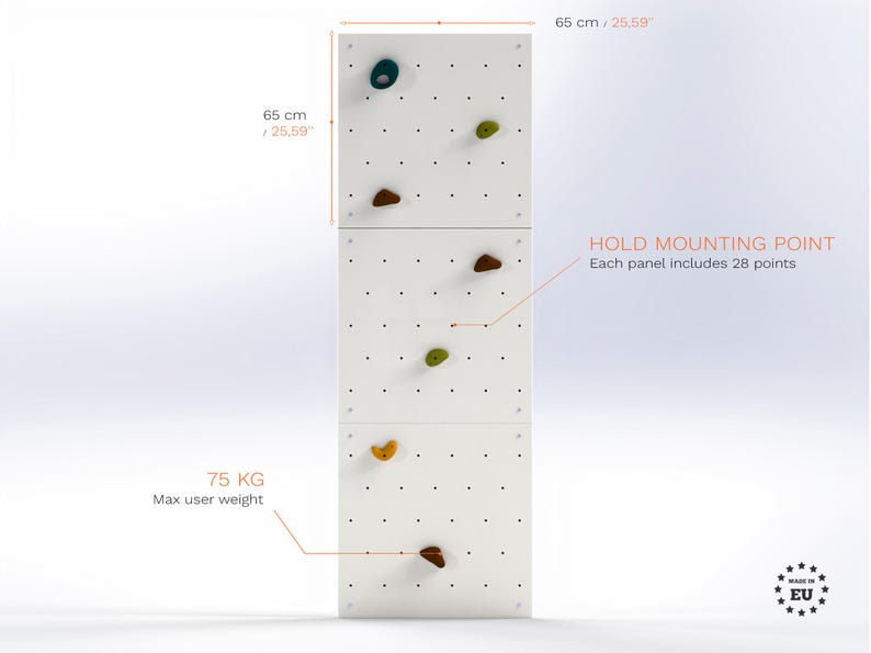 Indoor Climbing Wall Panel Kit | DIY Rock Climbing Wall for Kids ...