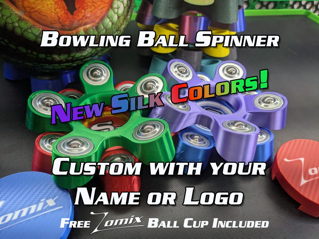 Bowling Ball Spinner/cup Stand, Custom Name/logo, Multiple Colors - Etsy