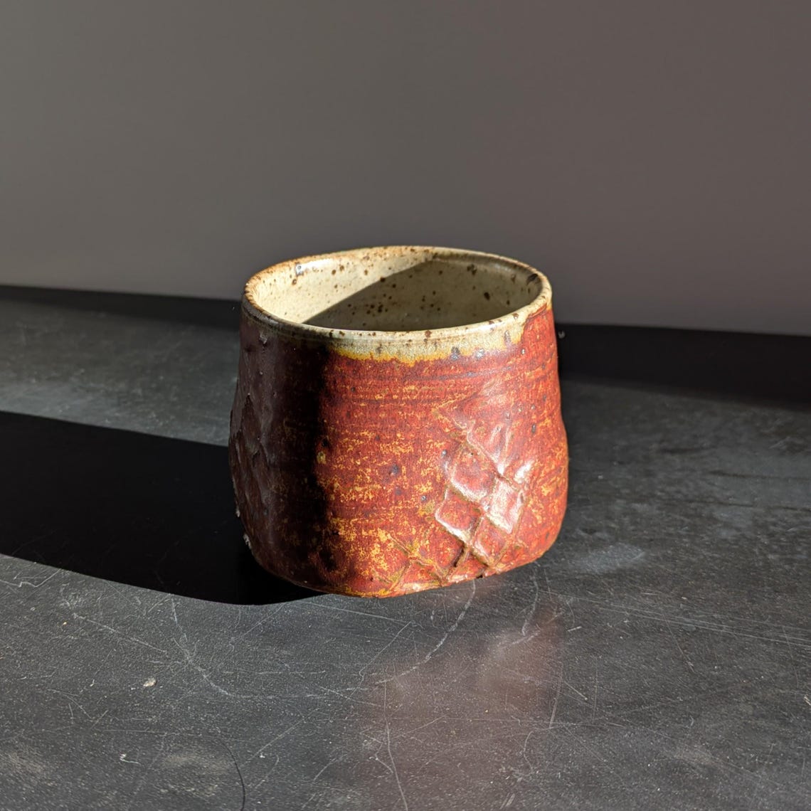 Early Michael Simon Yunomi XXIX Oaks Shaner Red Glaze Studio Art ...