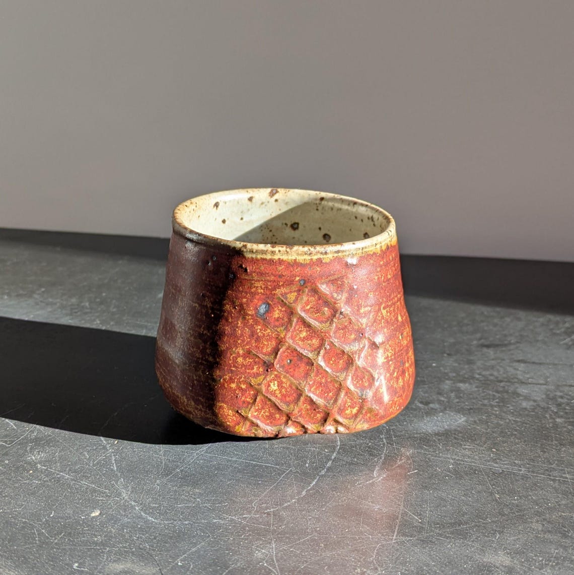 Early Michael Simon Yunomi XXIX Oaks Shaner Red Glaze Studio Art ...