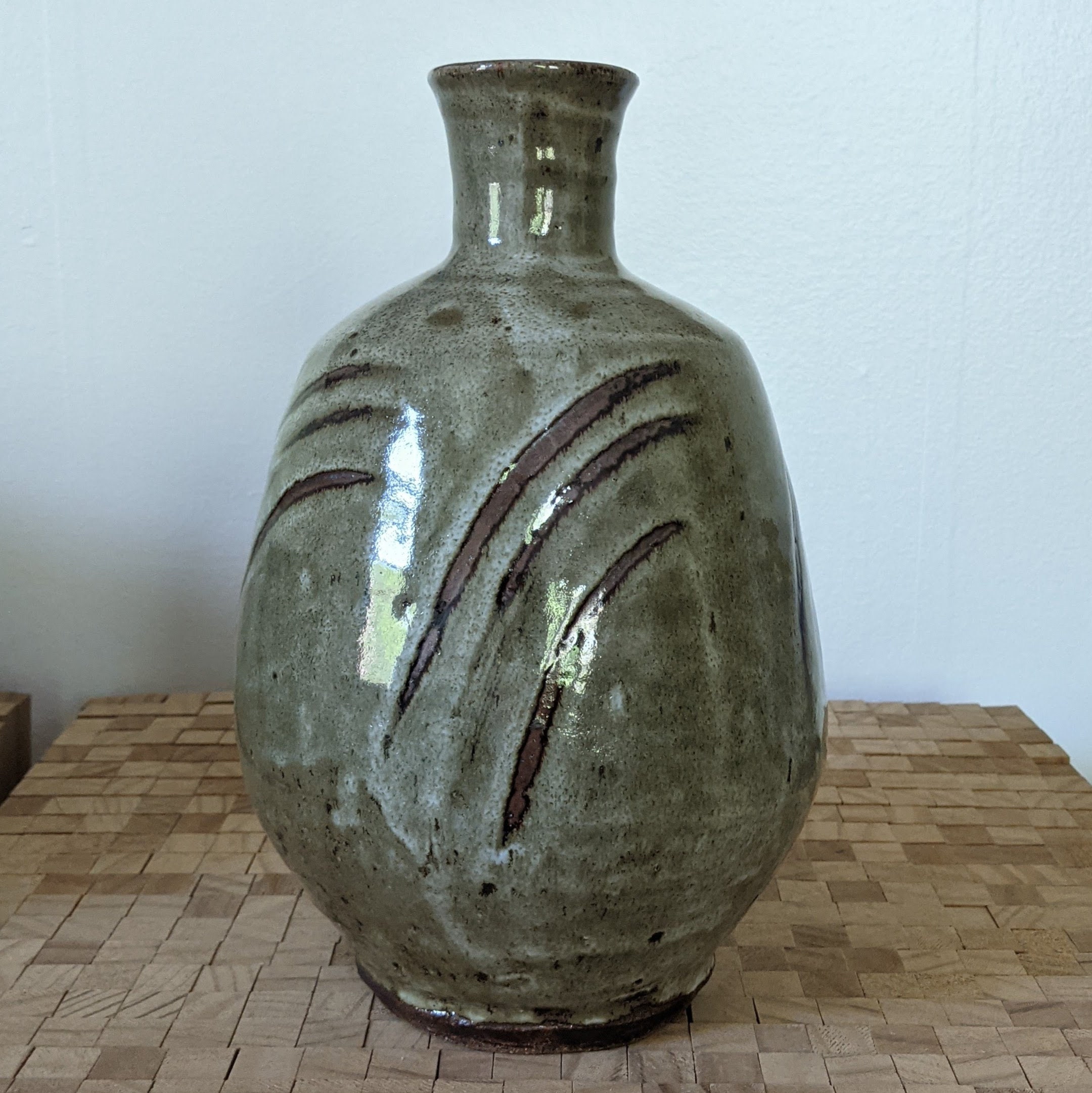 William (bill) Marshall St. Ives Bottle Vase - Bernard Leach Apprentice ...
