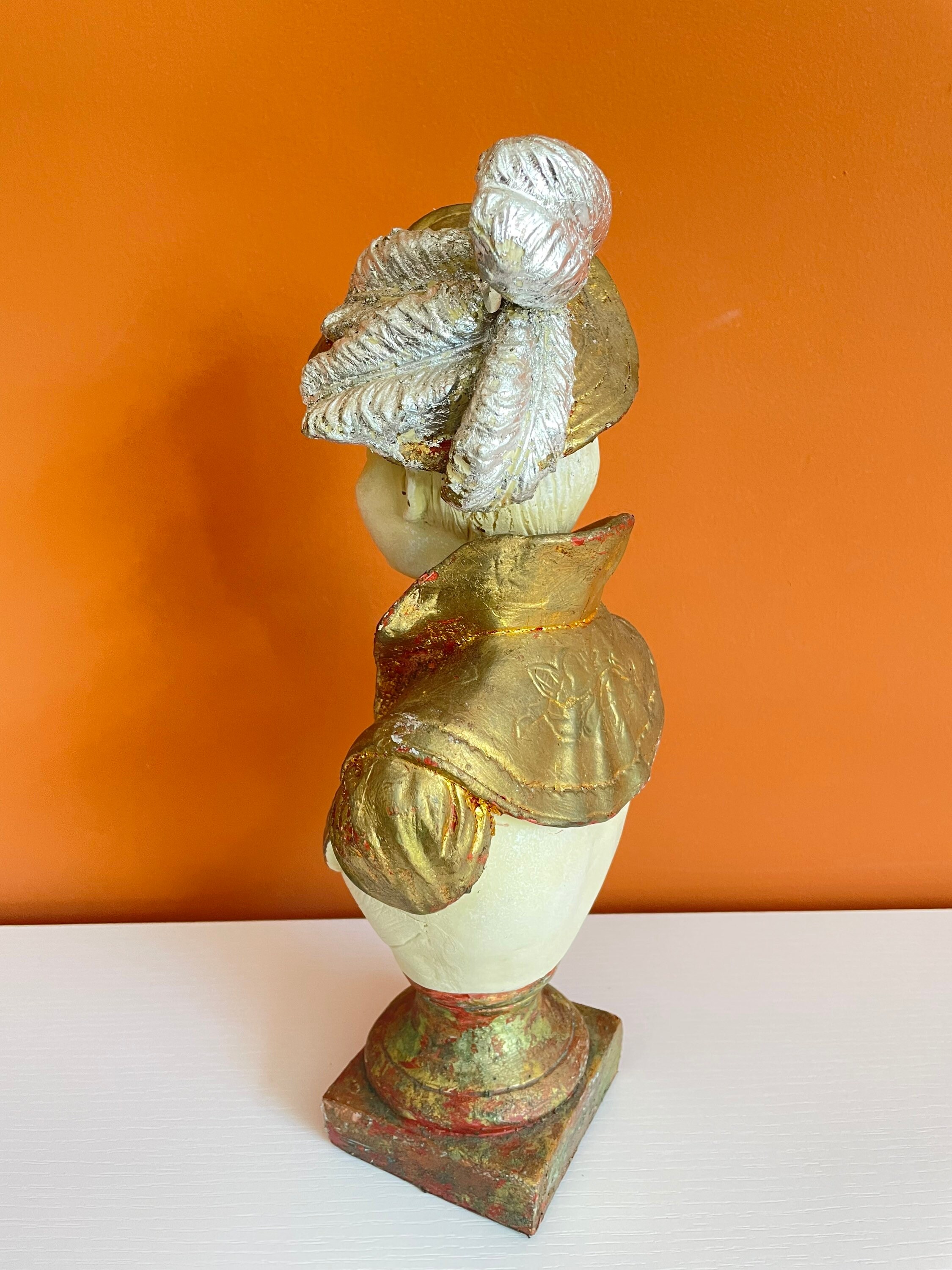 Vintage Victorian Bust of a Woman Gentlelady Lady W/ Moveable Necklace ...