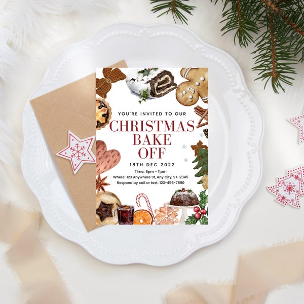 Bake off Invitation - Etsy