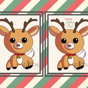 Baby Reindeer PNG Design, Happy Holidays, Christmas PNG Download ...