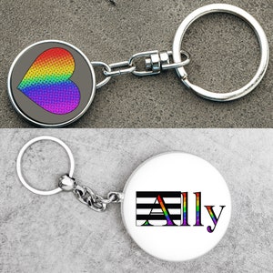 Pride Heart & Ally Clipart Design Bundle, PNG Images That Are Bright Rainbow Color With Blended ...