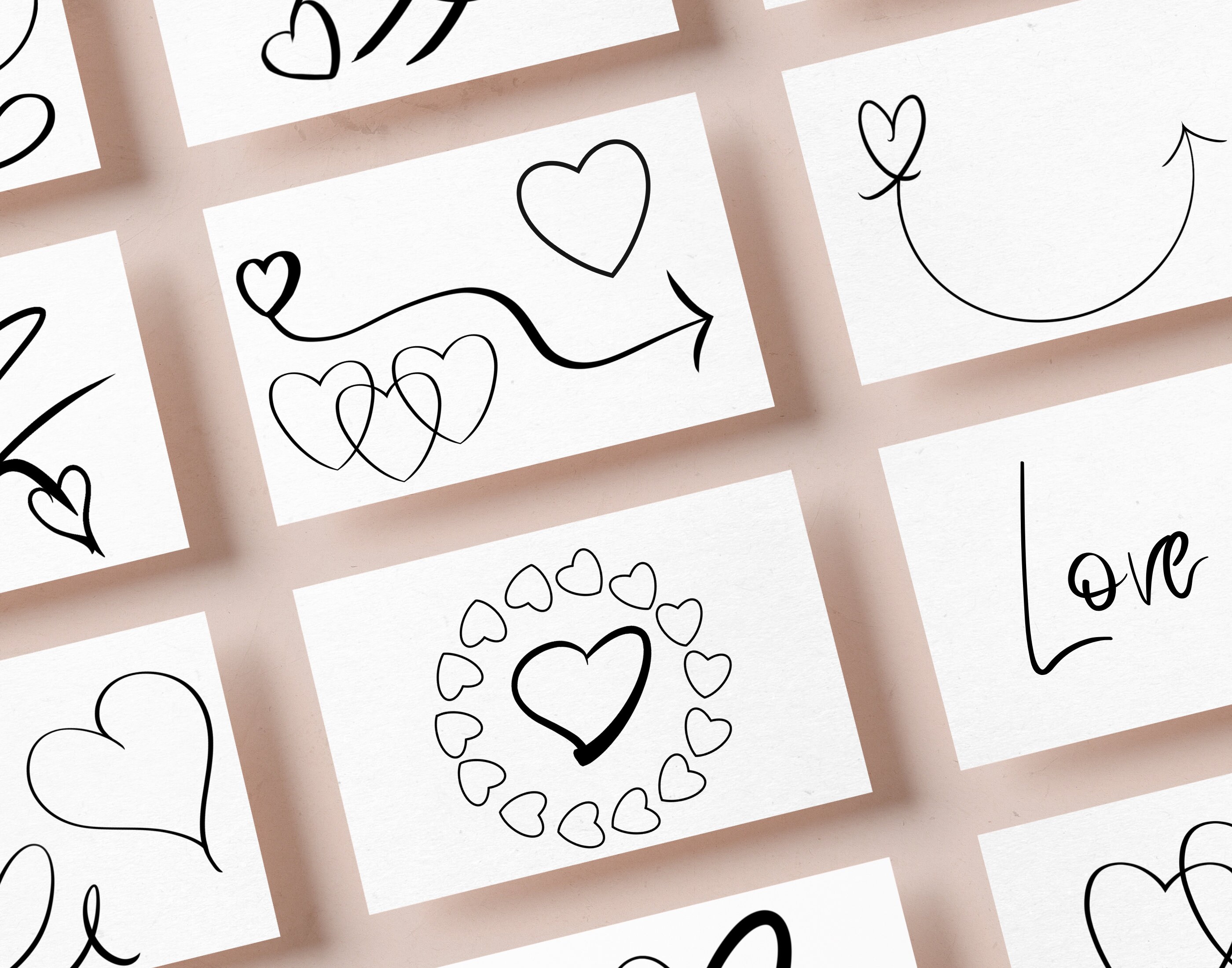 25 Heart Clipart Design Bundle SVG, PNG & JPEG Download Express ...