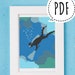Scuba Diving Cross Stitch Pattern PDF, Deep Ocean Diver Embroidery ...