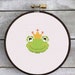 Small Frog Cross Stitch PDF Pattern, Tiny Frog Embroidery Pattern ...