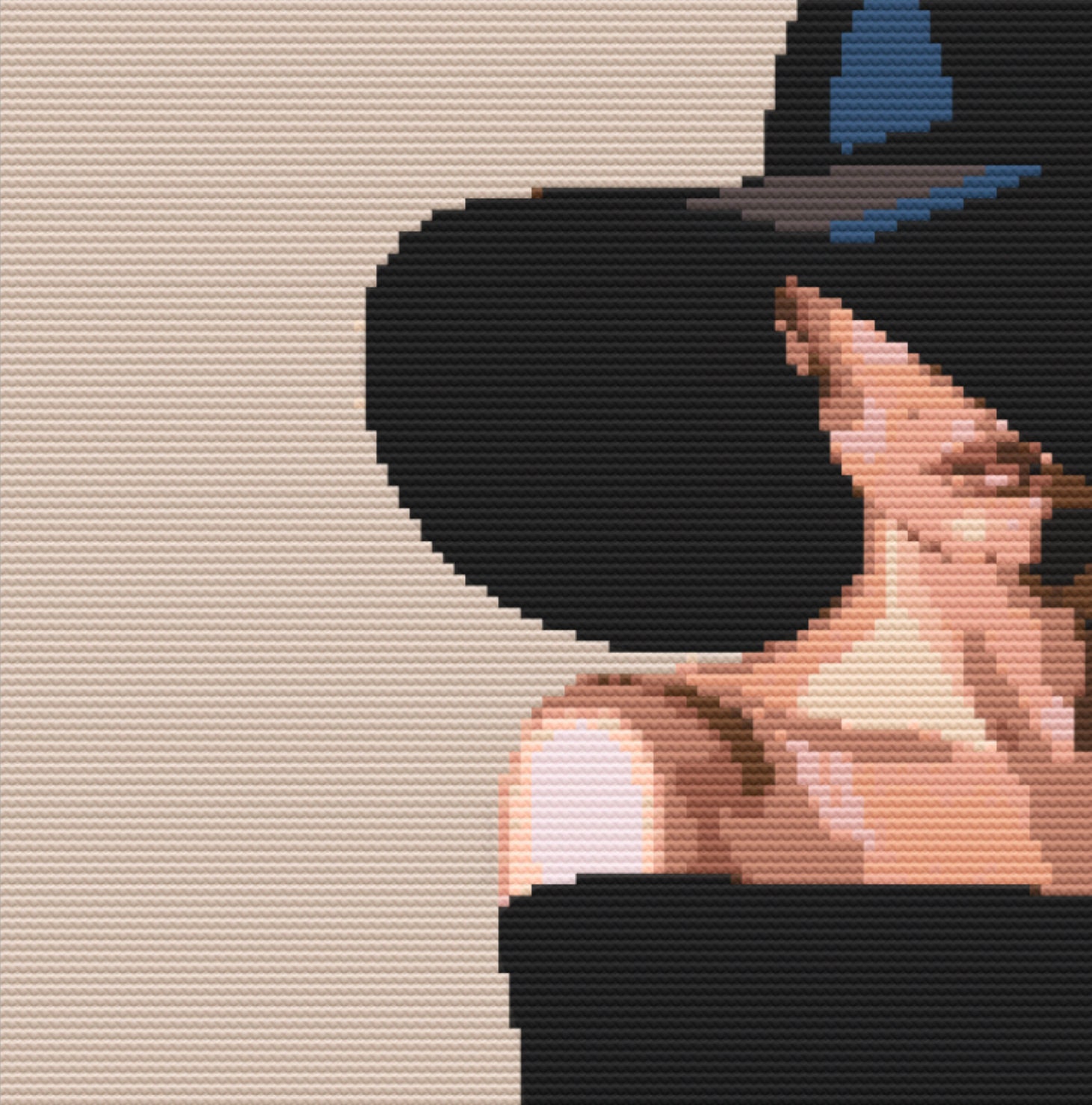 Fashion Lady in Hat Cross Stitch PDF Pattern, Modern Small Cross Stitch ...