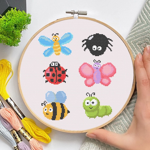 Insect Cross Stitch Pattern - Etsy
