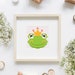 Small Frog Cross Stitch PDF Pattern, Tiny Frog Embroidery Pattern ...