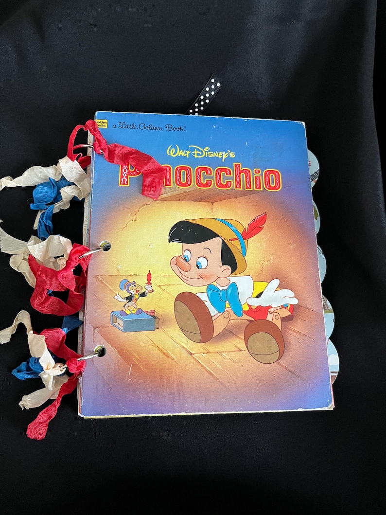Pinocchio Little Golden Book Junk Journal - Etsy