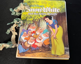Snow White Junk Journal, Handmade Junk Journal, Disney Little Golden ...