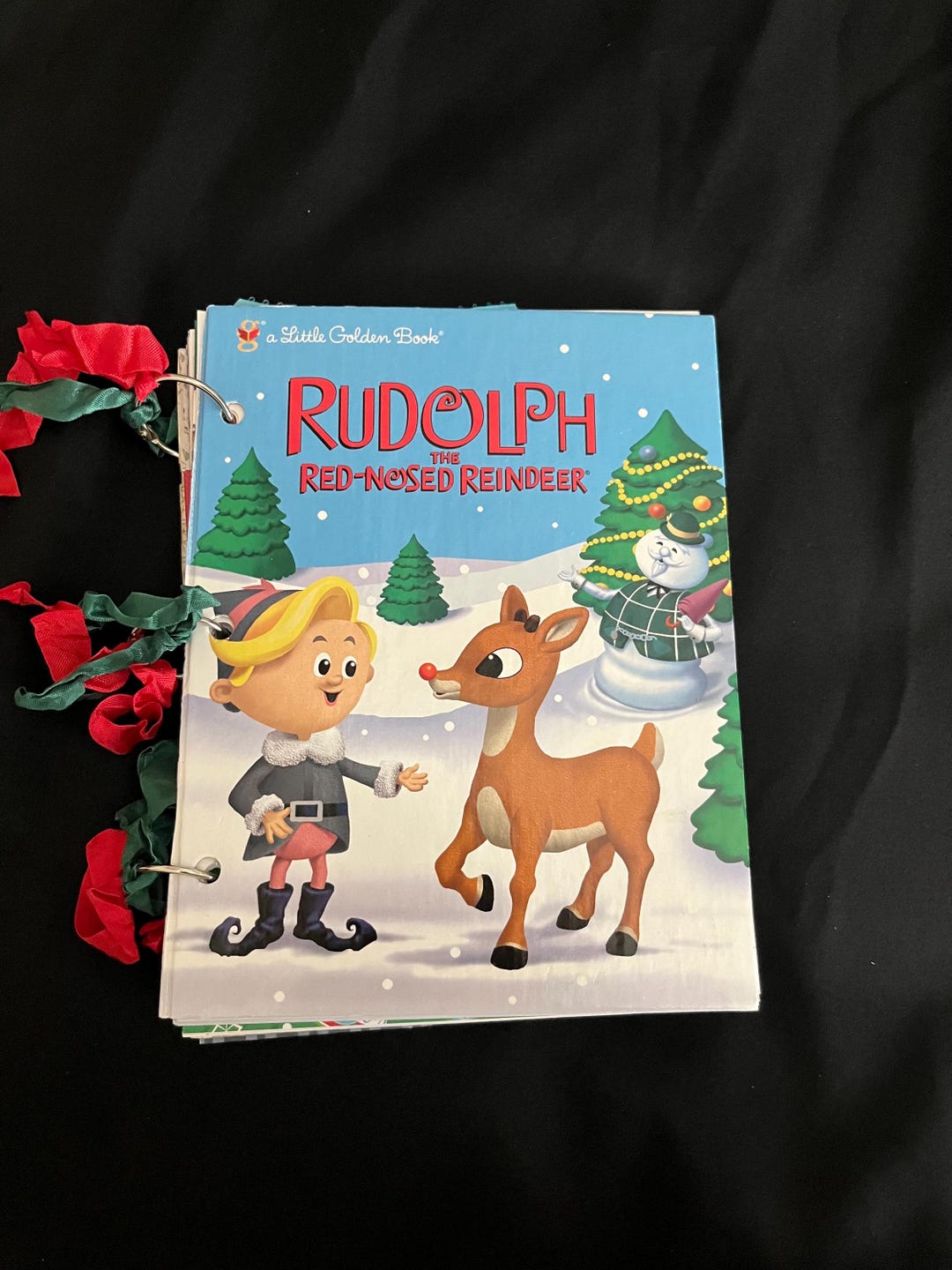 Rudolph Little Golden Book Junk Journal - Etsy