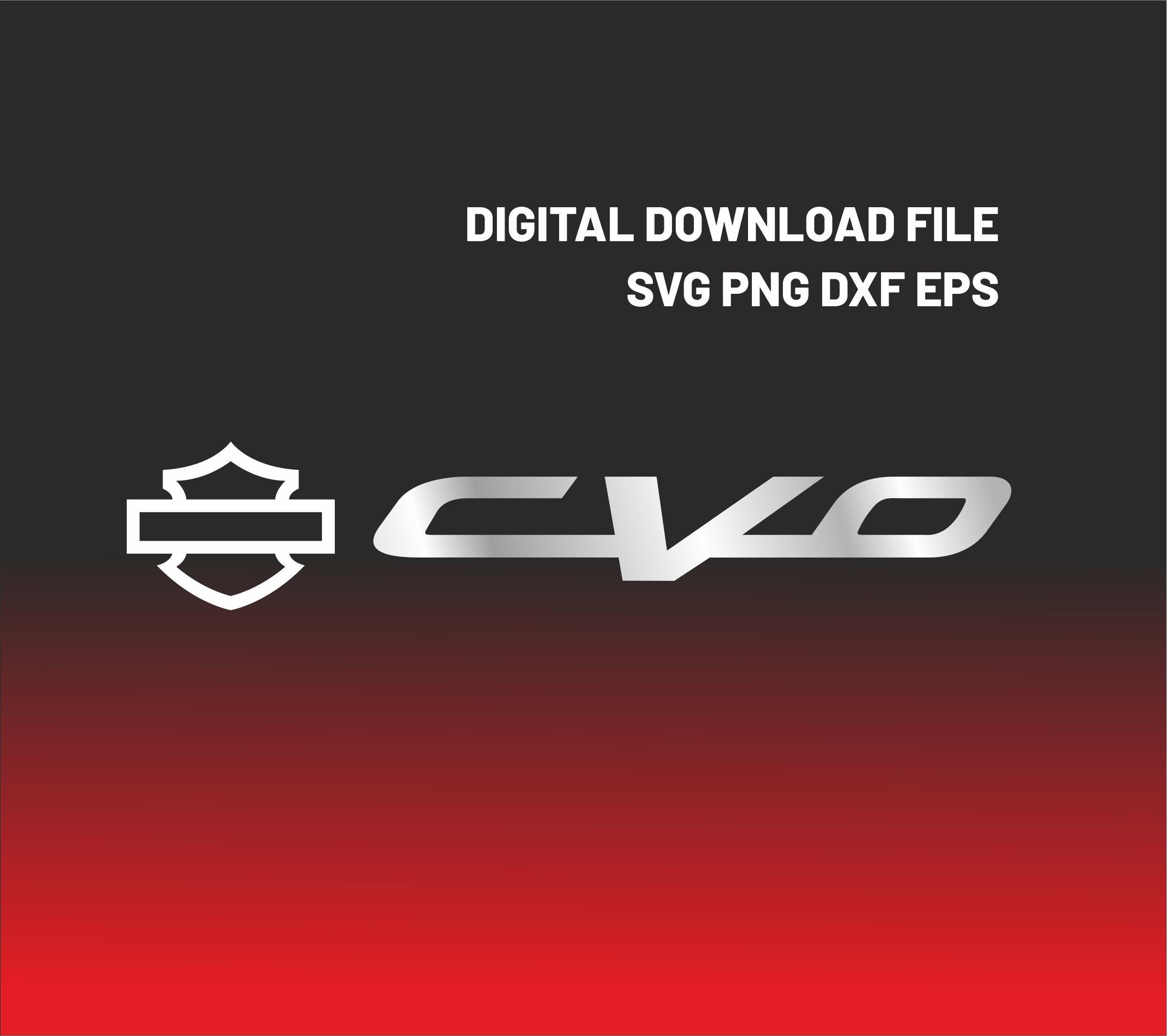 CVO Motorcycle Emblem SVG | Biker Logo Style Vector | Touring Bike ...