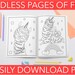 Printable Llama Coloring Pages EASILY DOWNLOAD PDF - Etsy