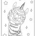 Printable Llama Coloring Pages EASILY DOWNLOAD PDF - Etsy