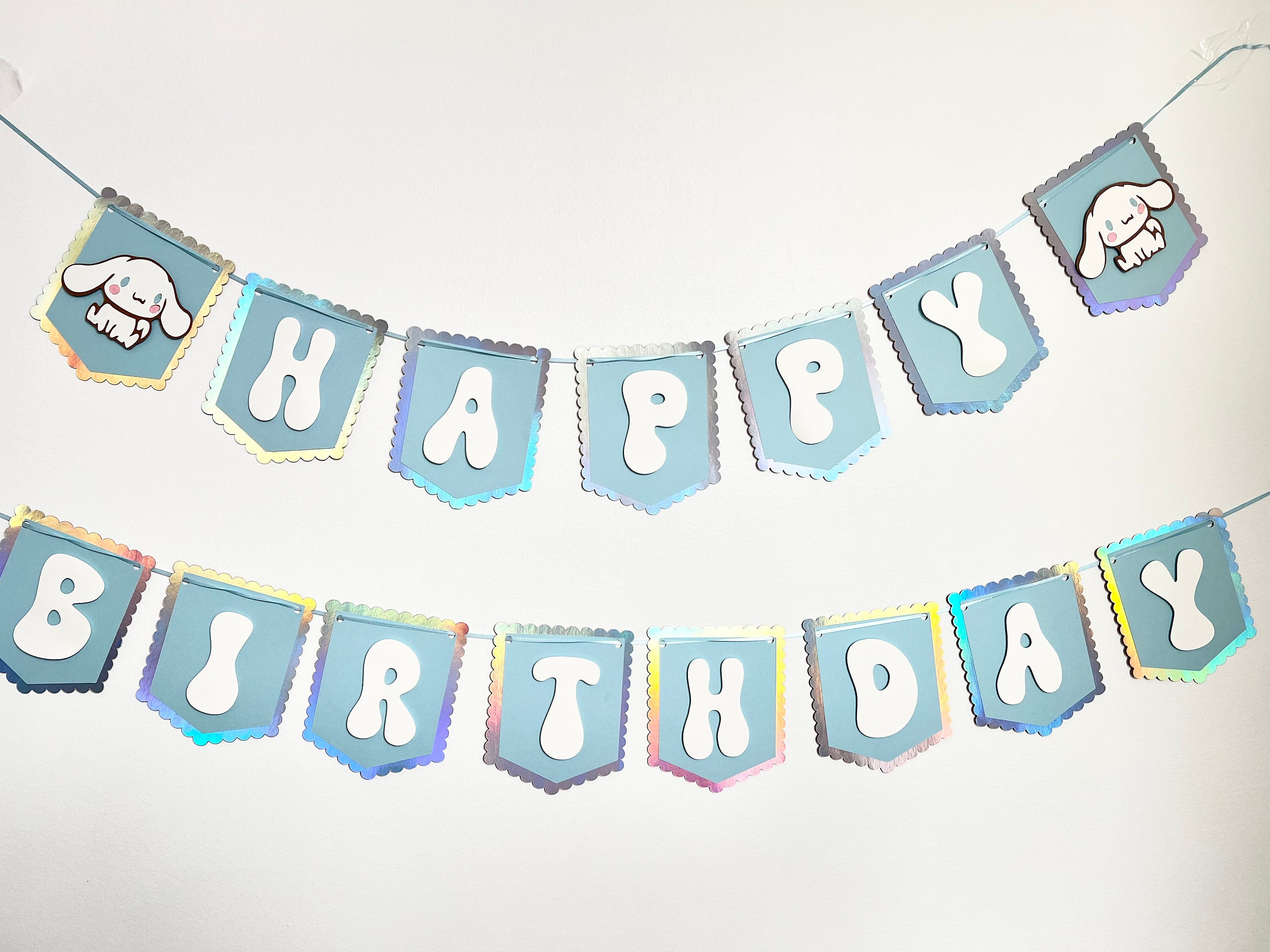 Sanrio Birthday Banner, Happy Birthday Banner,cinnamoroll Inspire ...