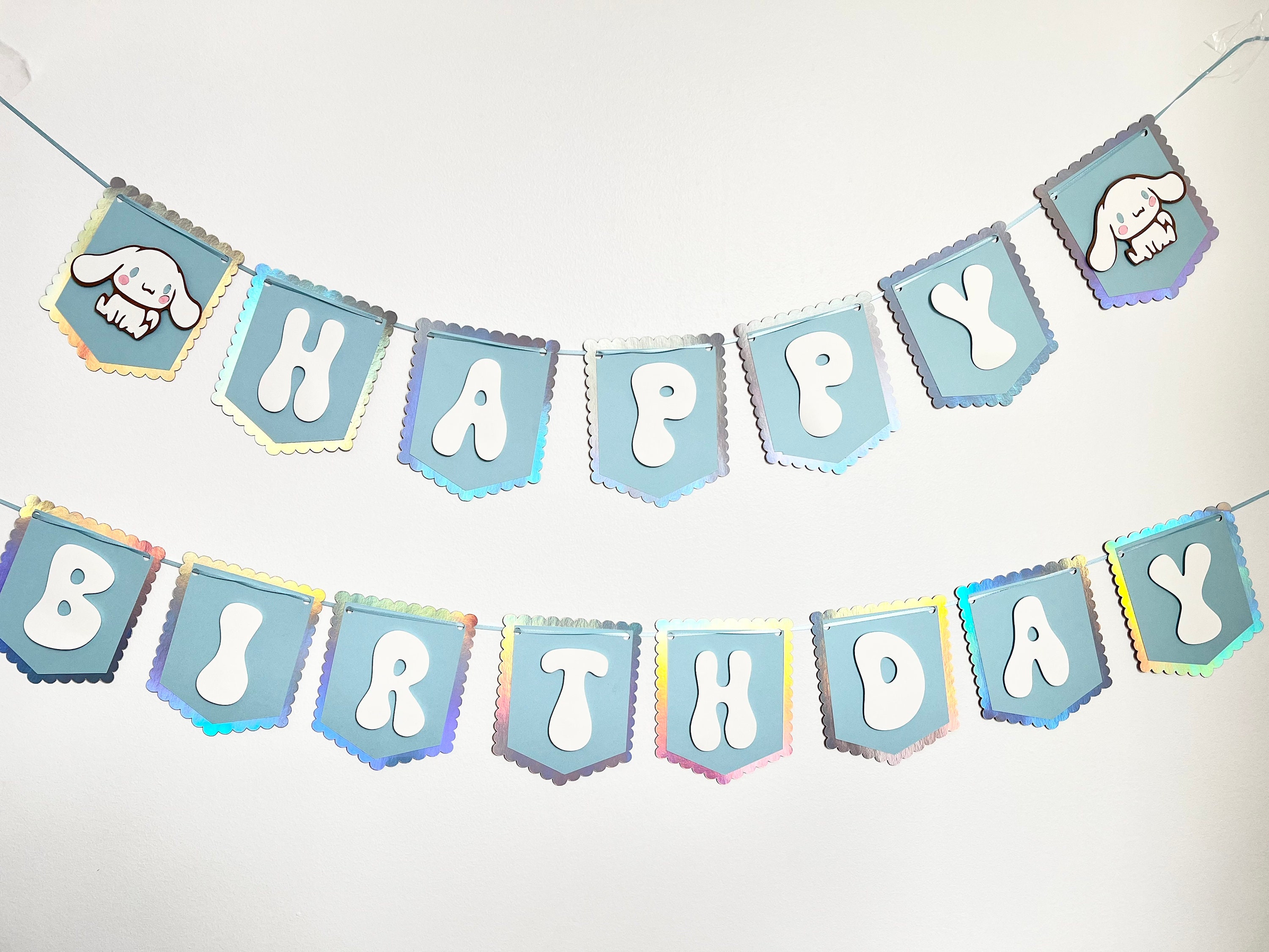 Sanrio Birthday Banner, Happy Birthday Banner,cinnamoroll Inspire ...