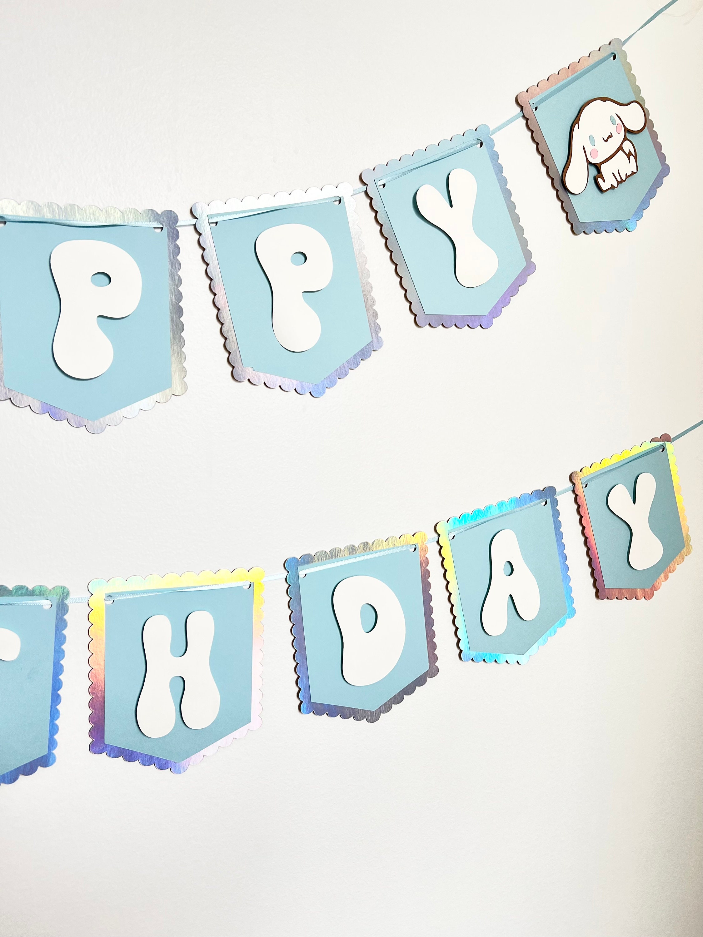 Sanrio Birthday Banner, Happy Birthday Banner,cinnamoroll Inspire ...