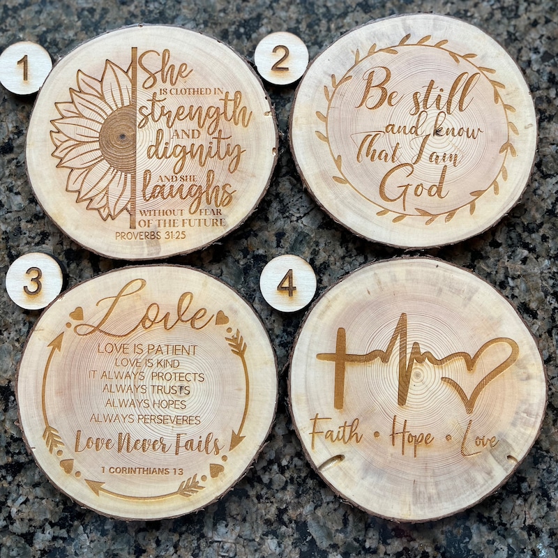 Bible Verse Coasters - Etsy