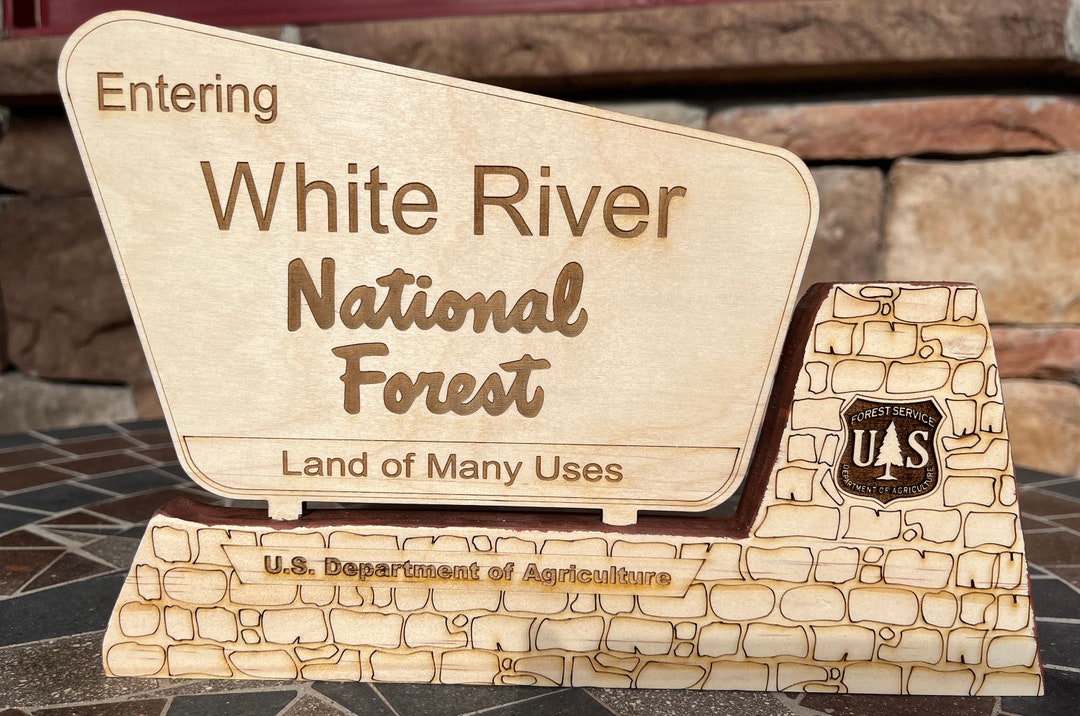 Forest Service Welcoming or Leaving Sign, Camping Memorabilia, National ...