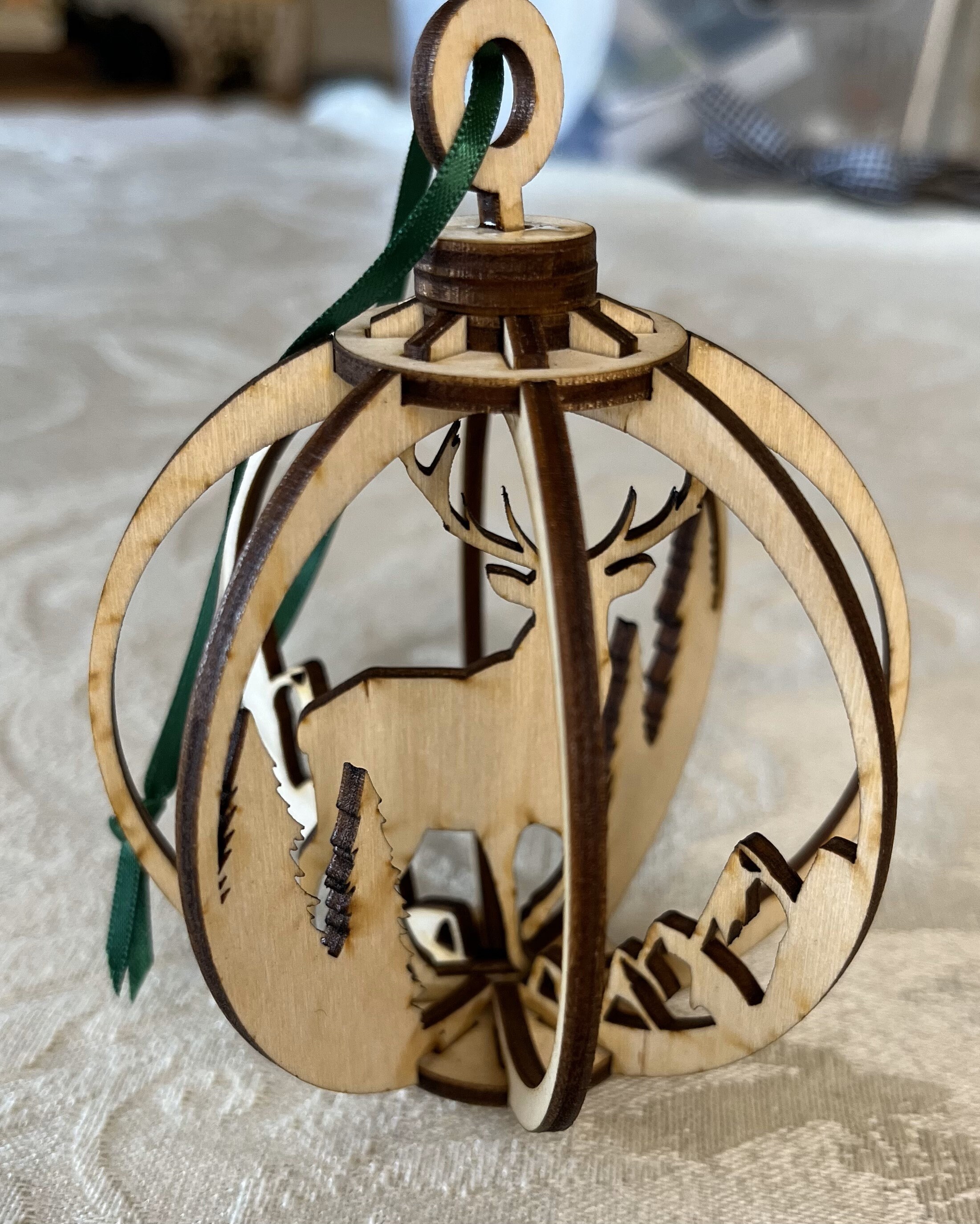 3d Elk Christmas Ornament, Rustic Cabin Decor, Elk Hunter Gift, Holiday ...