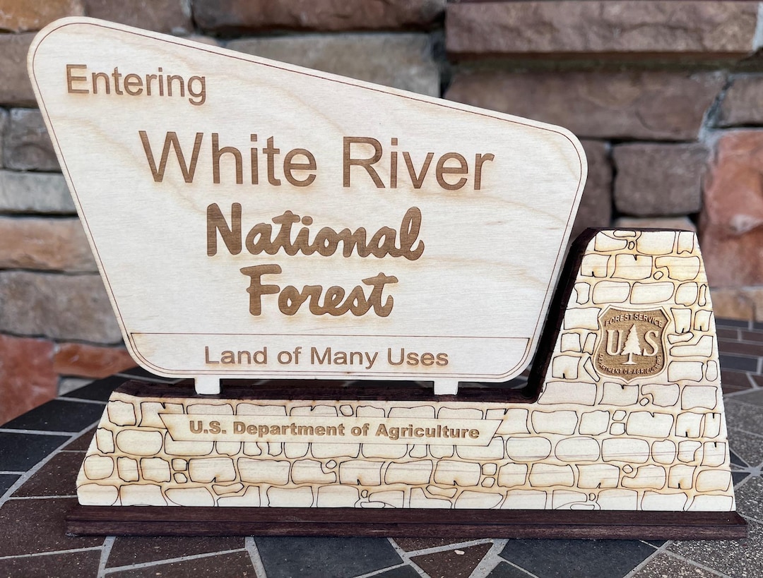 Forest Service Welcoming or Leaving Sign, Camping Memorabilia, National ...